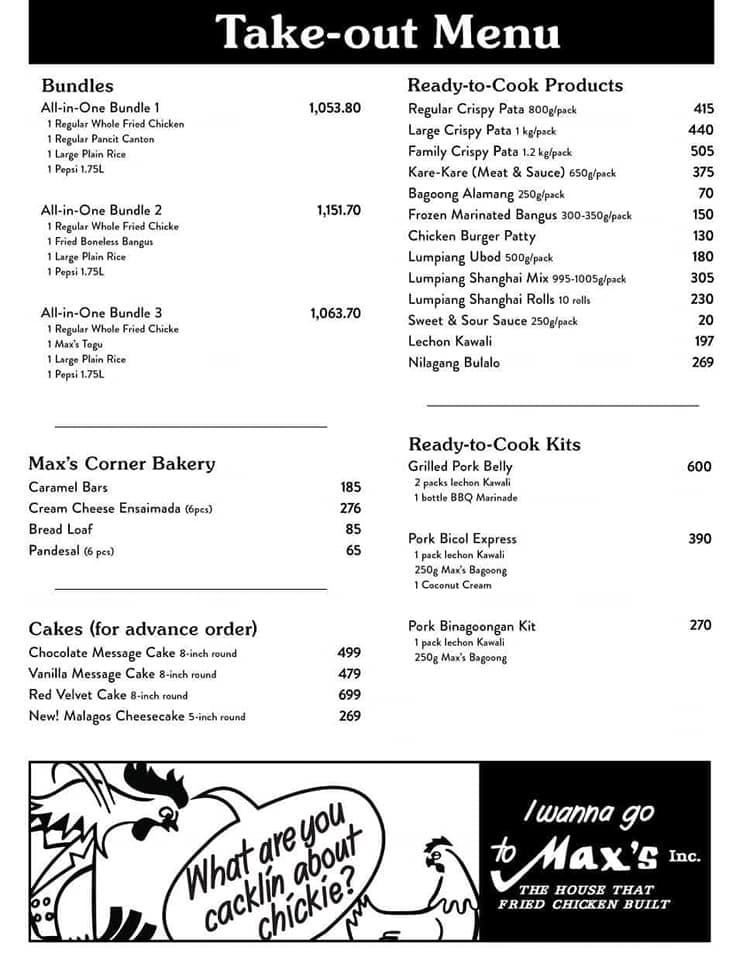 Menu at SM Market Eats restaurant, Baguio, Luneta Hill Dr