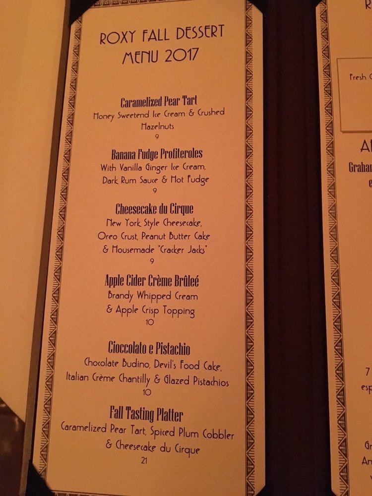 Menu at Roxy pub & bar, Reno, 345 N Virginia St