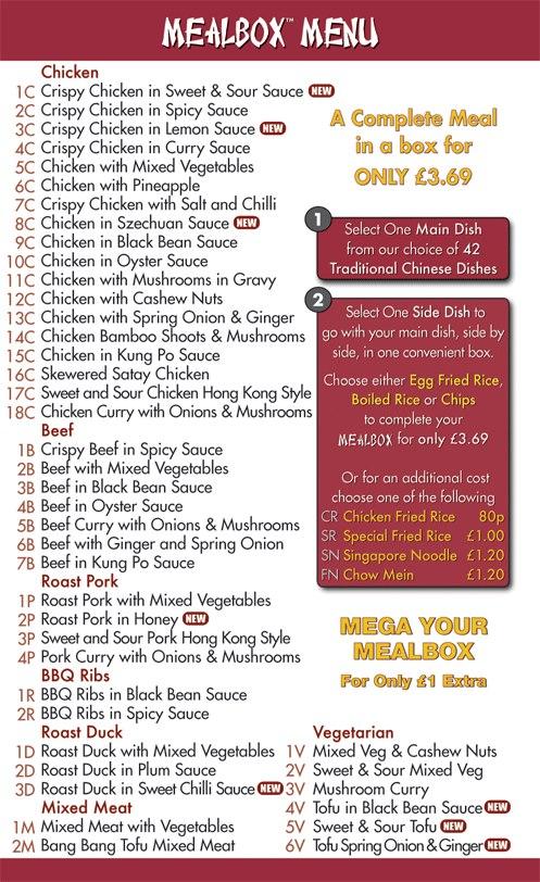 Menu at Yumchi’s fast food, Uxbridge, 5 Uxbridge Rd