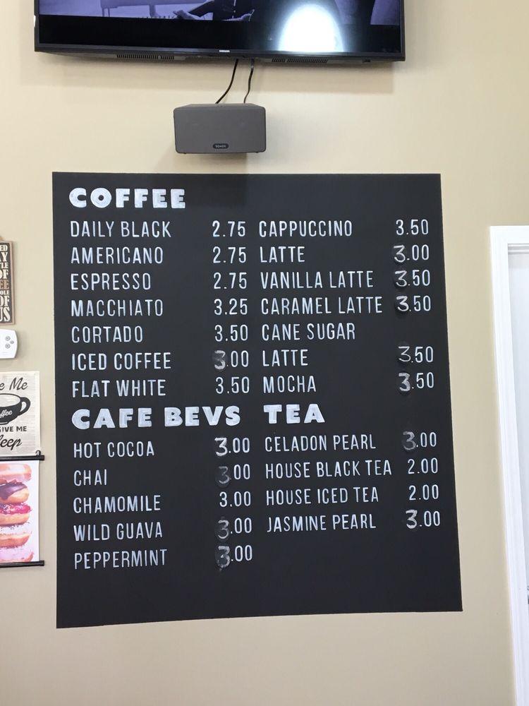 Menu at Morning Donut Cafe, Houston