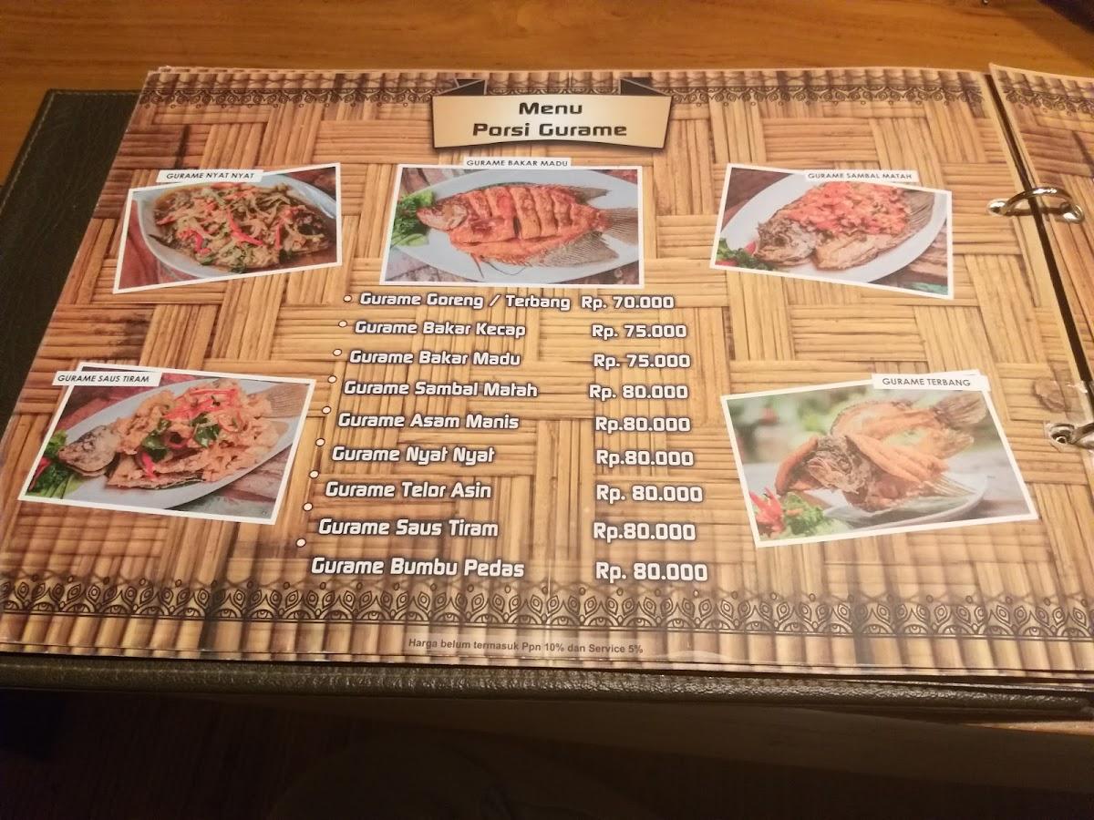 Menu at Segara Bambu Restaurant, Denpasar, Jl. Astasura No.99