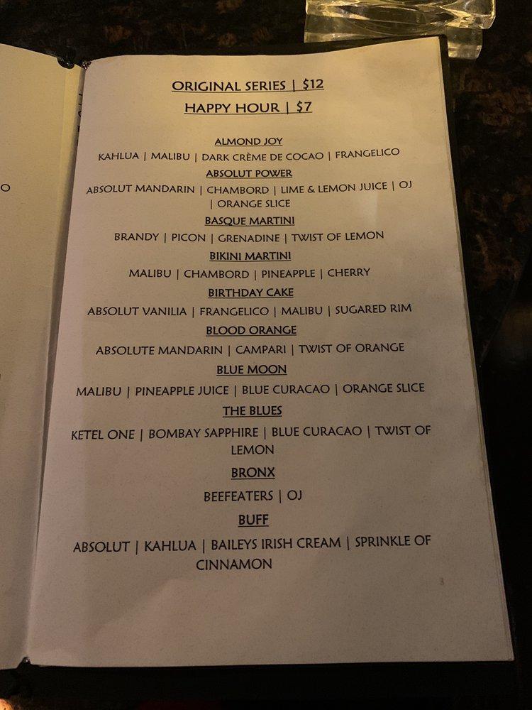 Menu at Roxy pub & bar, Reno, 345 N Virginia St