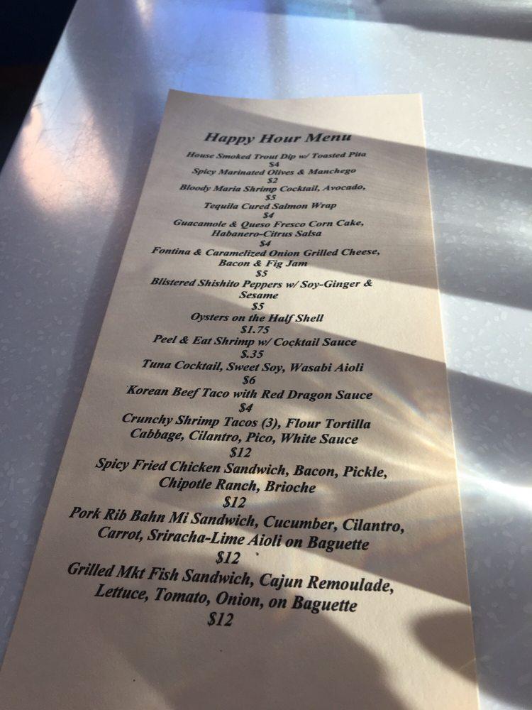 Menu at South Ridge Seafood Grill restaurant, Breckenridge