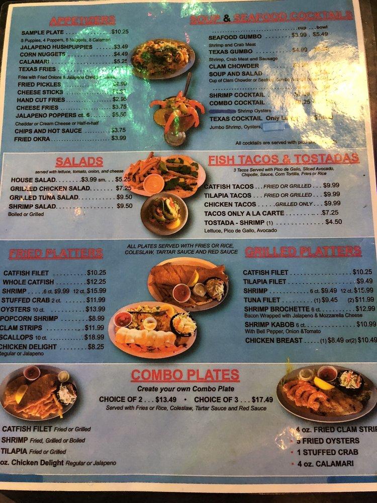 Menu at Texas Pit Oyster Bar, Inc., Fort Worth