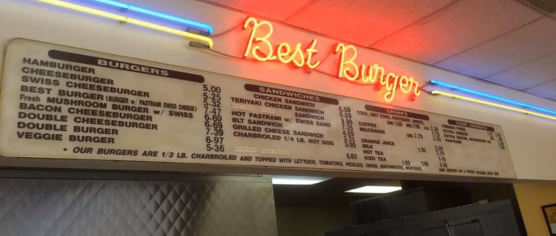 Menu at Best Burgers restaurant, Concord