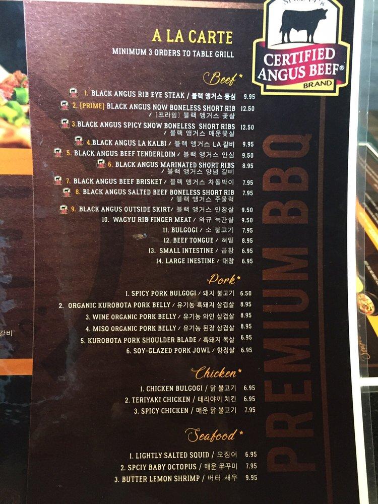 Menu at Master Kim’s Korean BBQ, Las Vegas, S Durango Dr #100