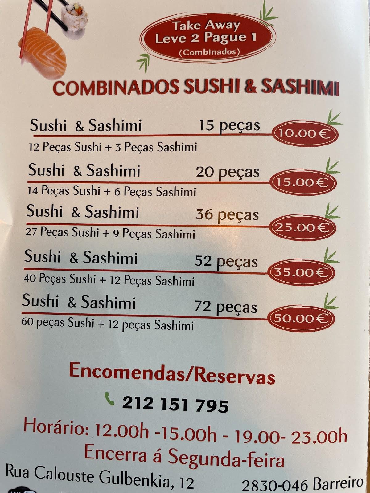 Menu em SUSHI KING - restaurante japonês e bar, Barreiro