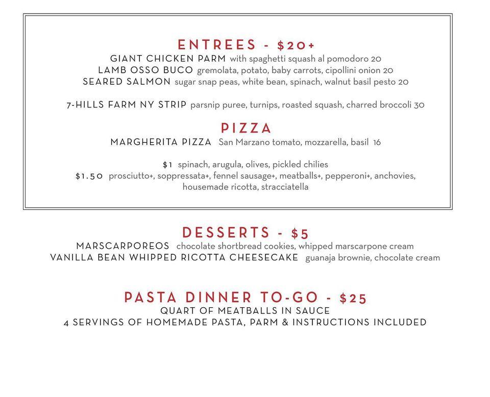 Menu at Alta Strada - Fairfax, VA pizzeria, Merrifield