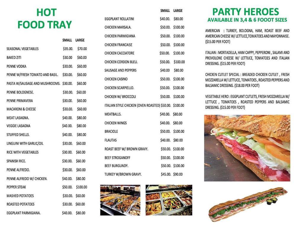 Menu at Brewster Superette, Brewster