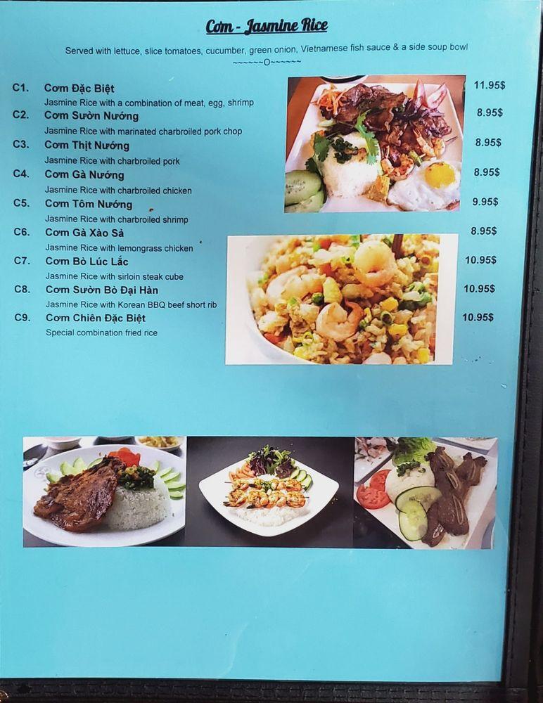 Menu at Pho Time restaurant, Enterprise