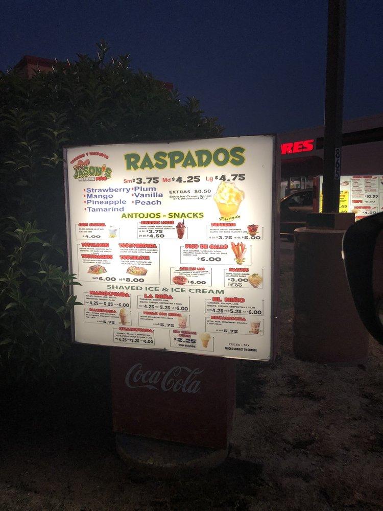 Menu at Jason's Mexican Food - Thornydale restaurant, Tucson, N ...