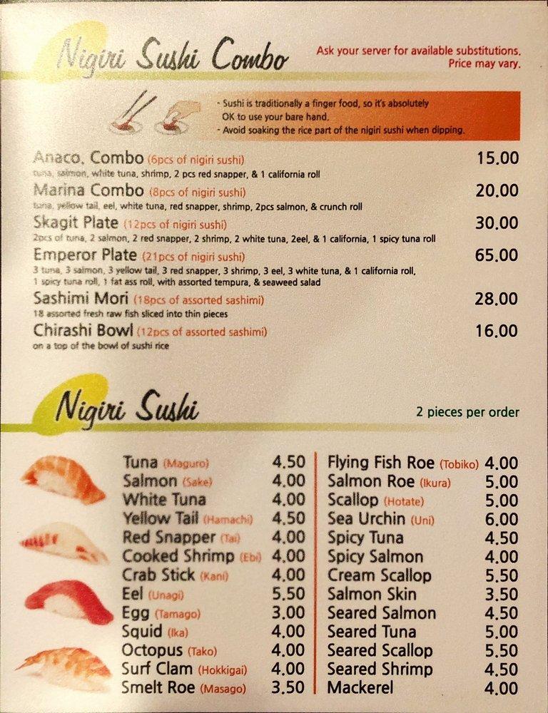 Menu at Teriyaki Time restaurant, Anacortes