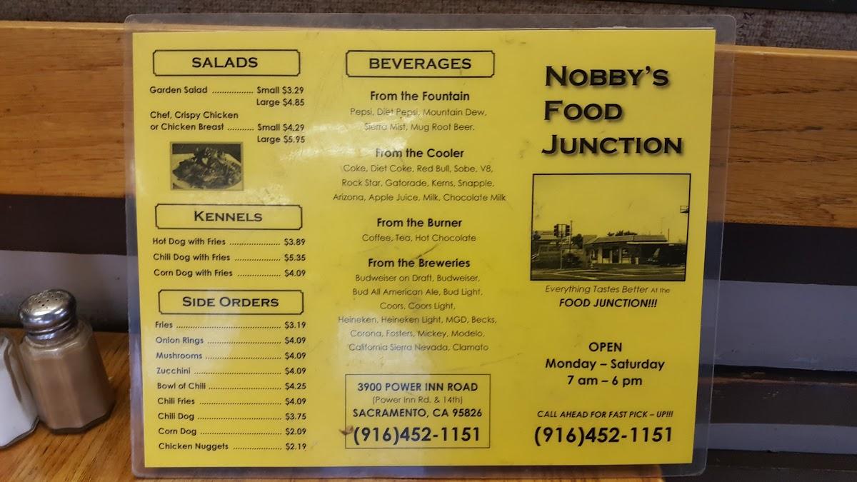 Menu at Food Junction pub & bar, Sacramento, Power Inn Rd