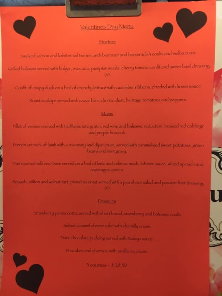 Menu at The Red Lion pub & bar, Battle