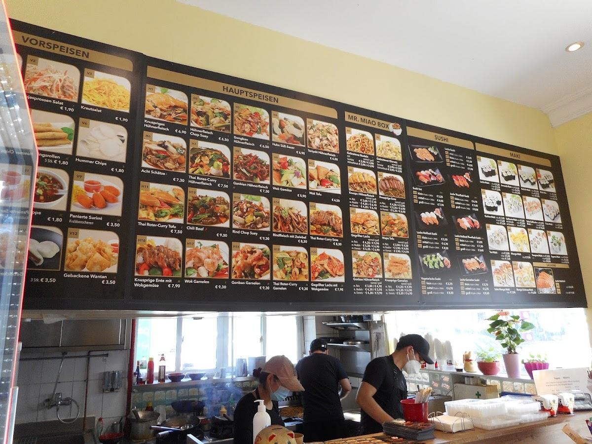 Speisekarte von Mr. Miao Asia Imbiss restaurant, Wien