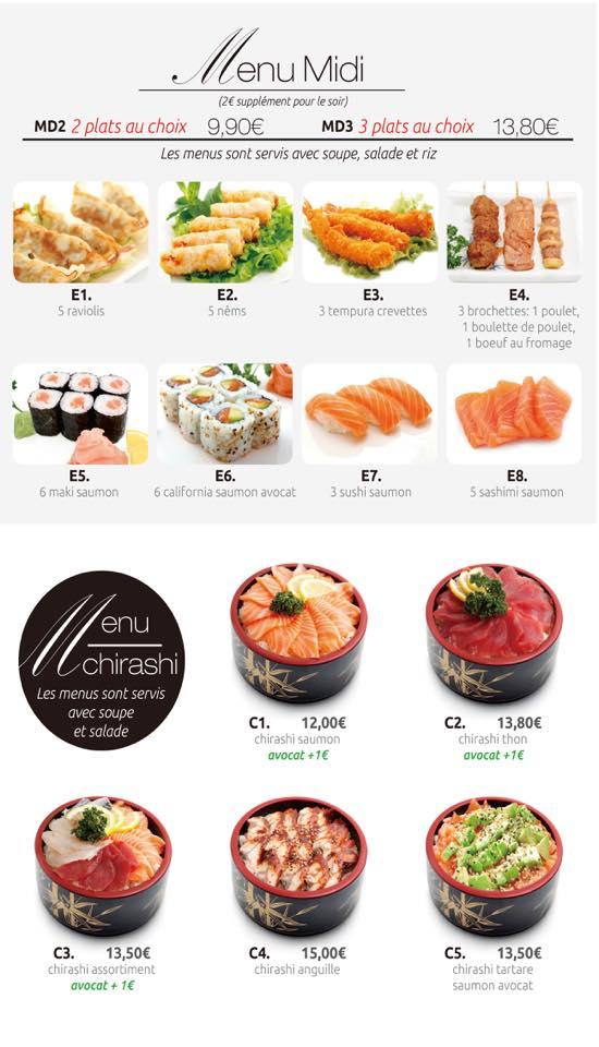 Menu at Edo Man. restaurant, Neuilly-Plaisance