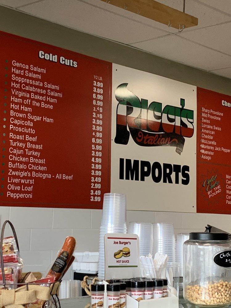 Menu at Ricci's Italian Imports, Rochester