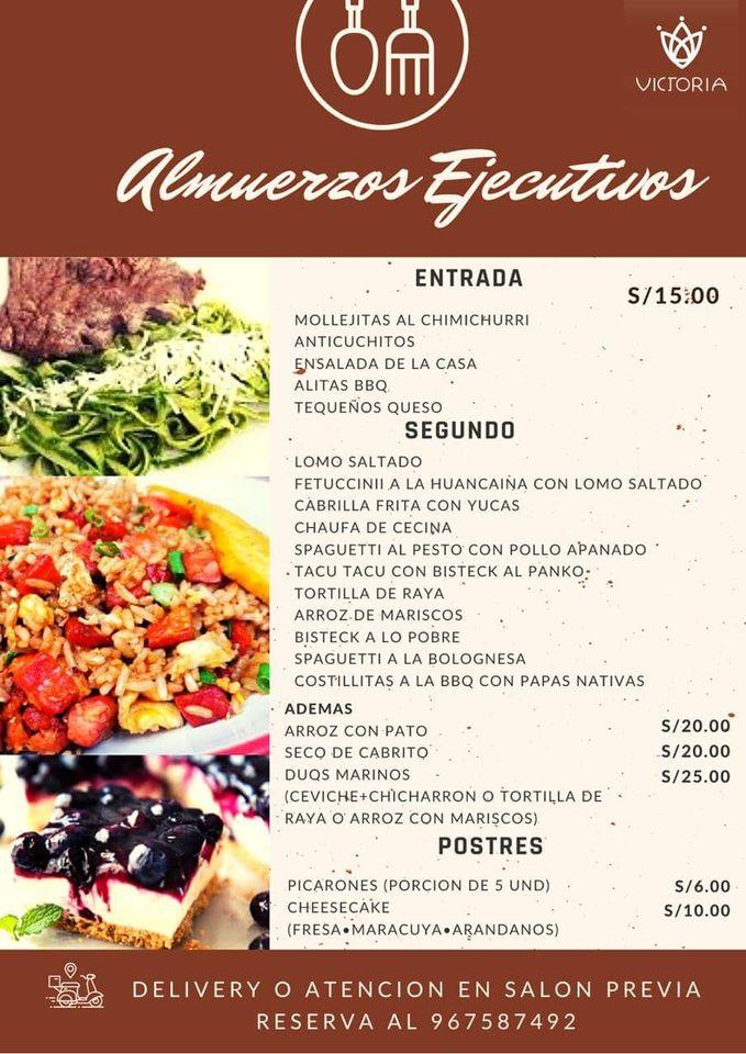 Menu at VICTORIA BAR & RESTAURANT, Chiclayo