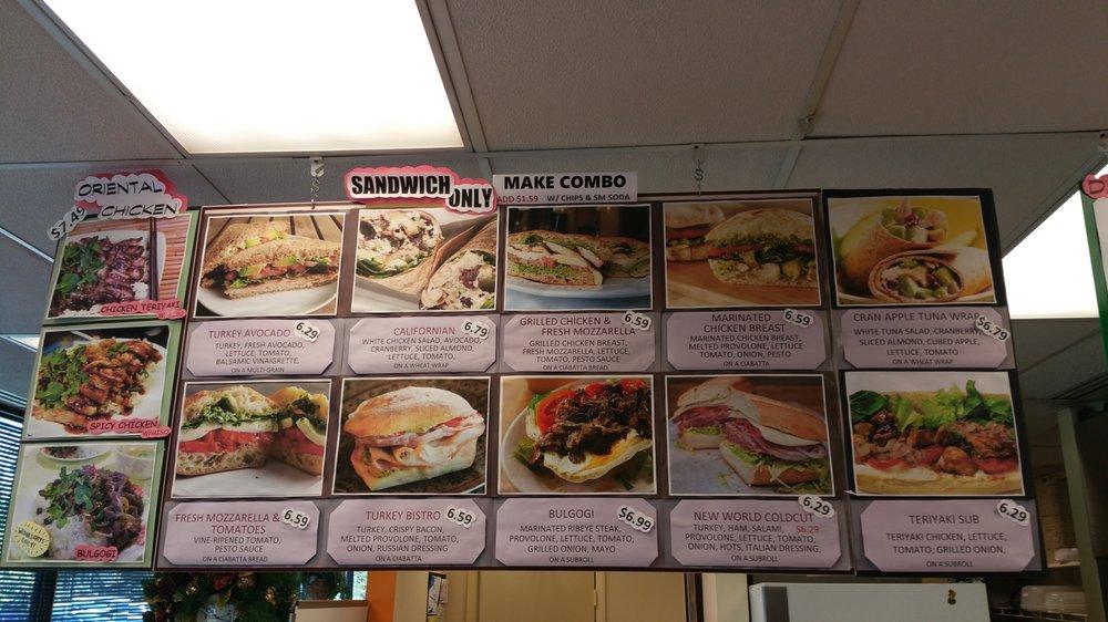 Menu at New World Deli cafe, Elkridge