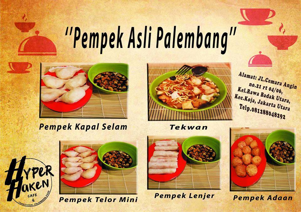 Menu at Hyper Haken Cafe, North Jakarta