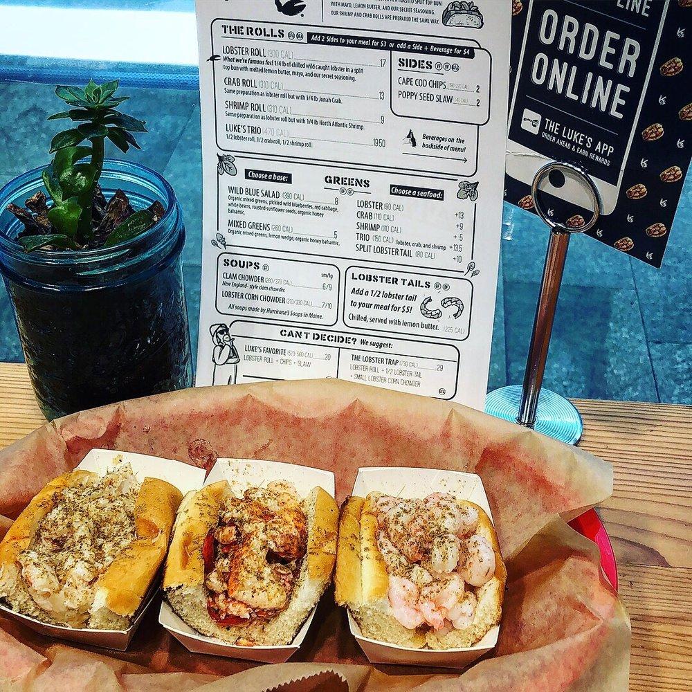 Menu at Luke's Lobster Brickell City Centre restaurant, Miami