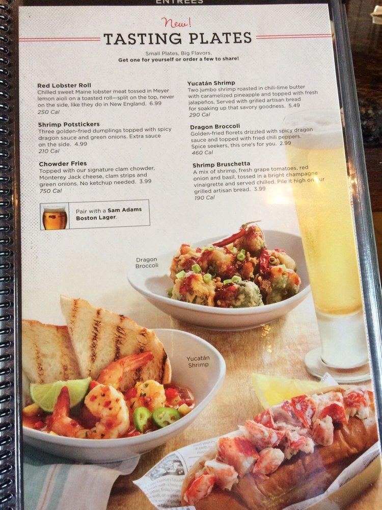 Menu at Red Lobster restaurant, Tucker, Lavista Rd