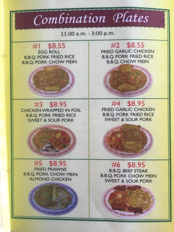 Menu at Golden China Restaurant, Lodi