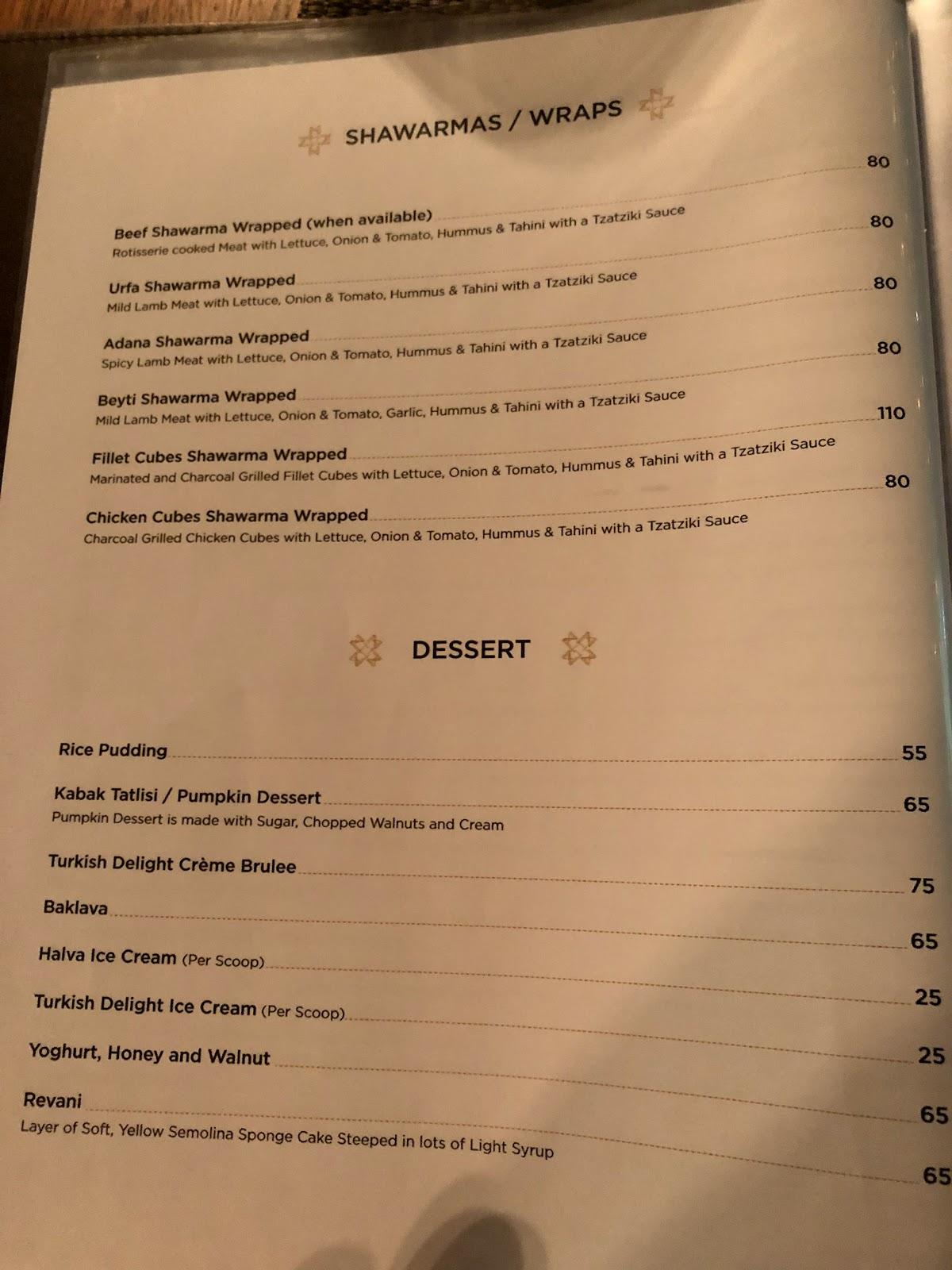 Menu at Nomad Restaurant Mall Of Africa, Randburg