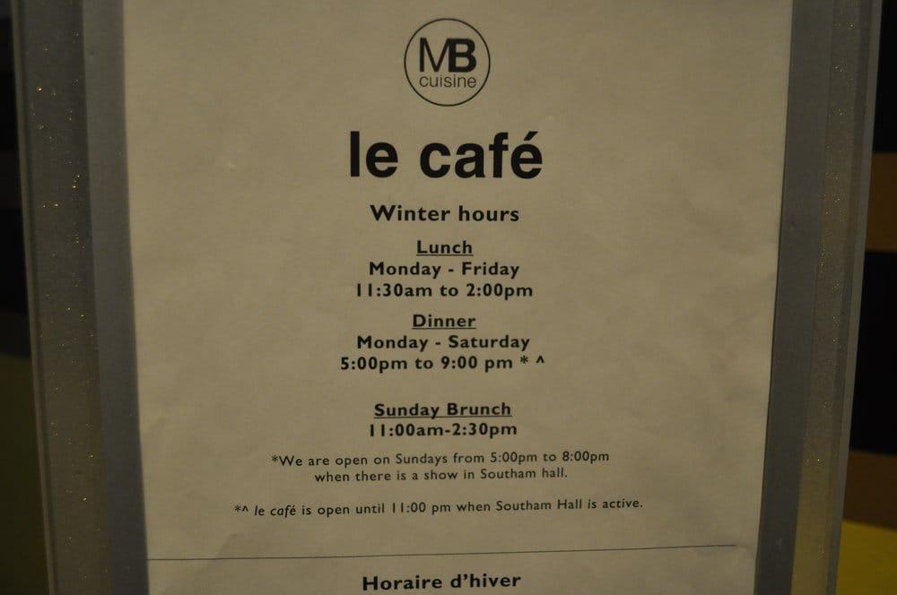 Menu at 1 Elgin Restaurant, Ottawa