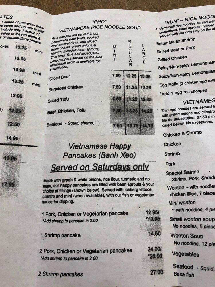 Menu at Ba-le Kona Restaurant, Kailua-Kona