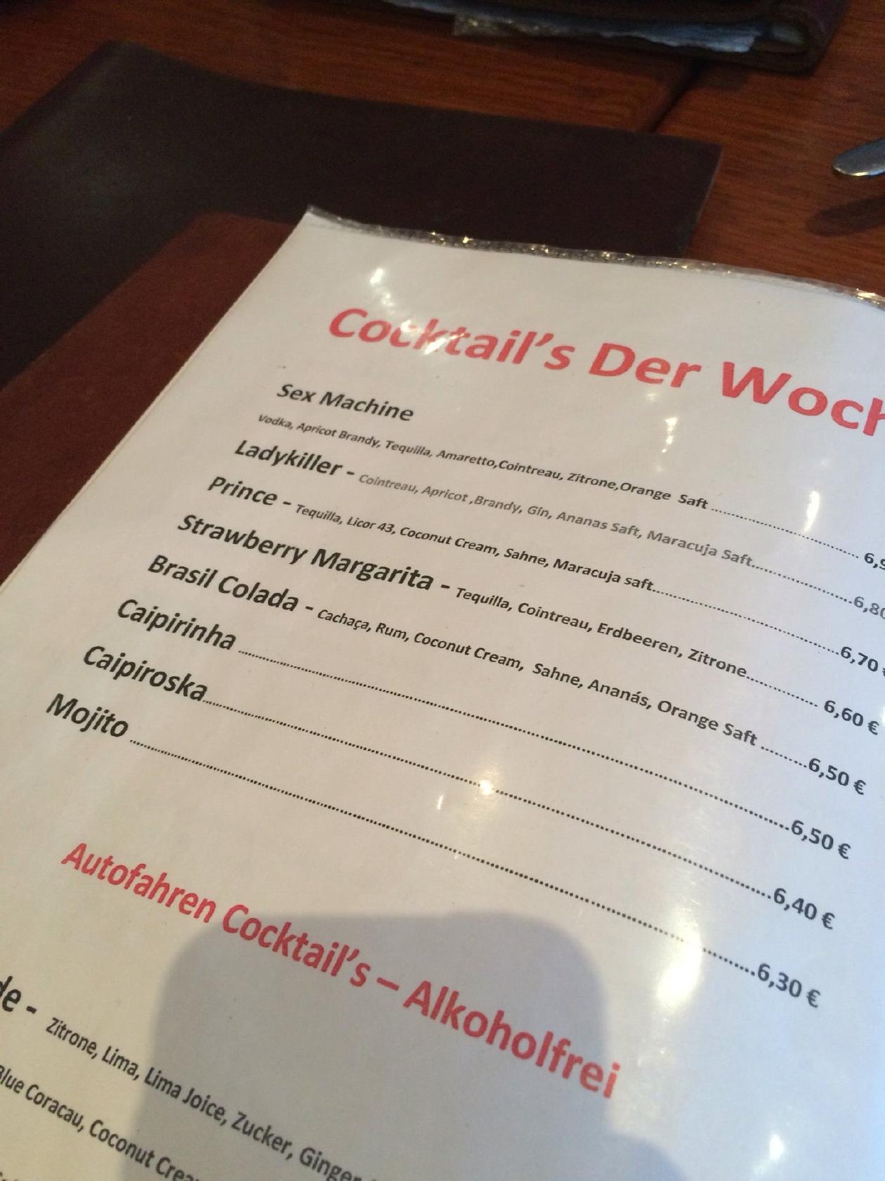 Speisekarte von Restaurant Casa Madeira, Hamburg