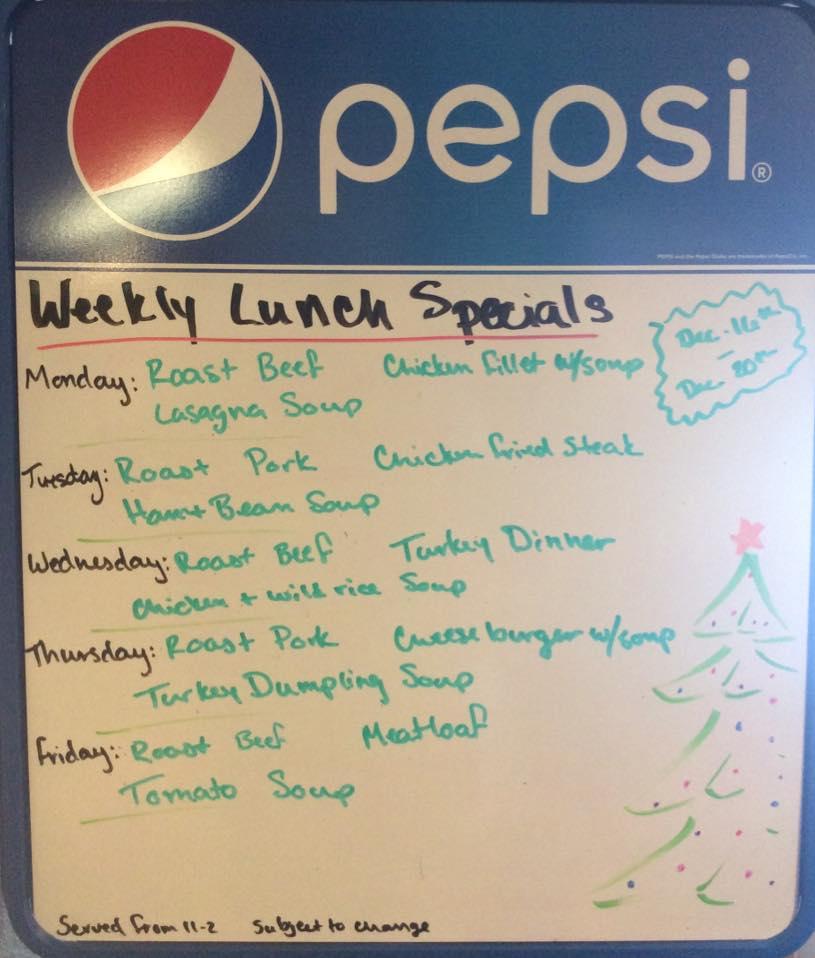Menu at The Food Barn, Powers Lake