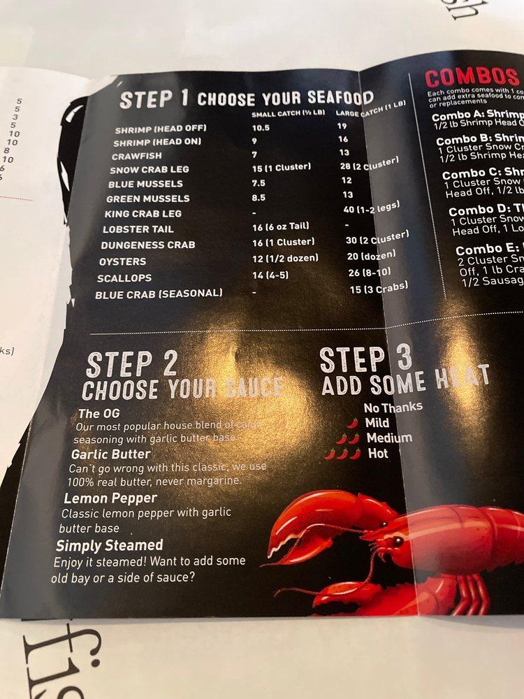 Menu at The Saucy Crawfish pub & bar, Bradenton, 53rd Ave E