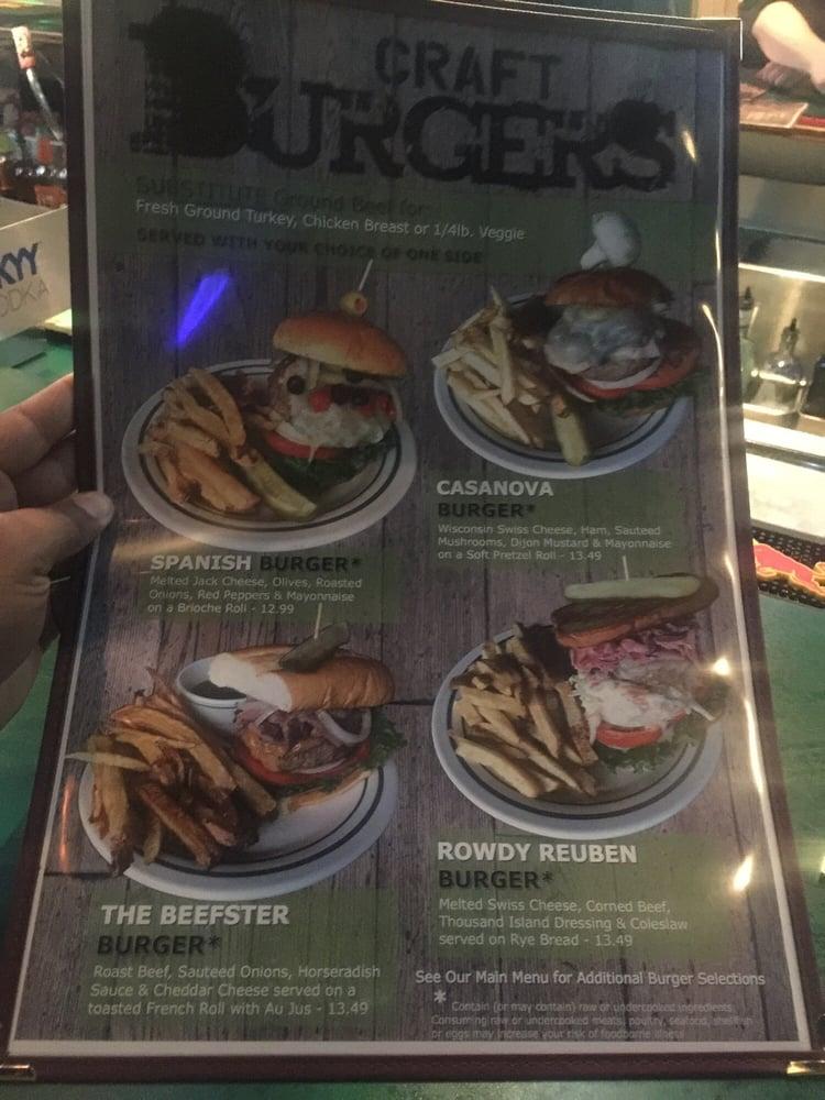 Menu at Kelly's Tavern pub & bar, Virginia Beach, Kempsville Rd