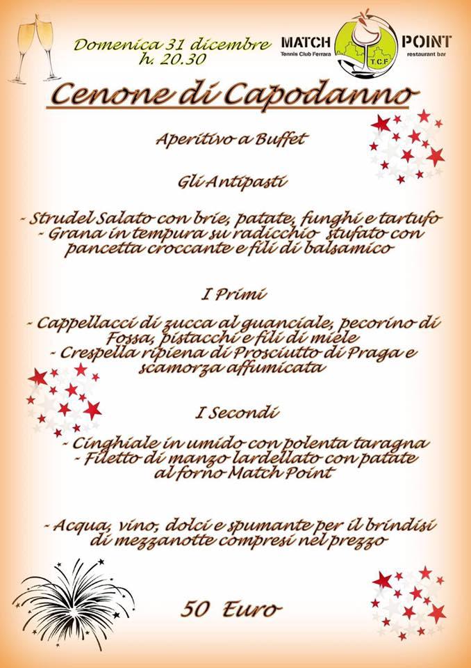 Menu at MatchPoint - Cucina & Bistrot, Ferrara