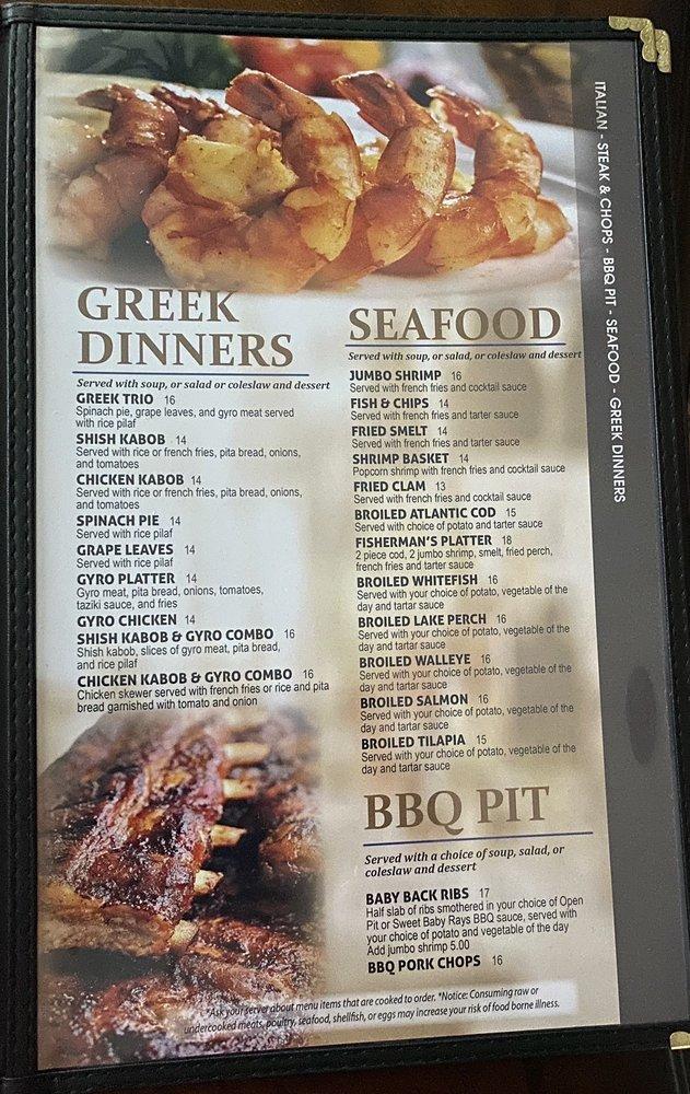 Menu at Old Port Family Dining restaurant, Clawson