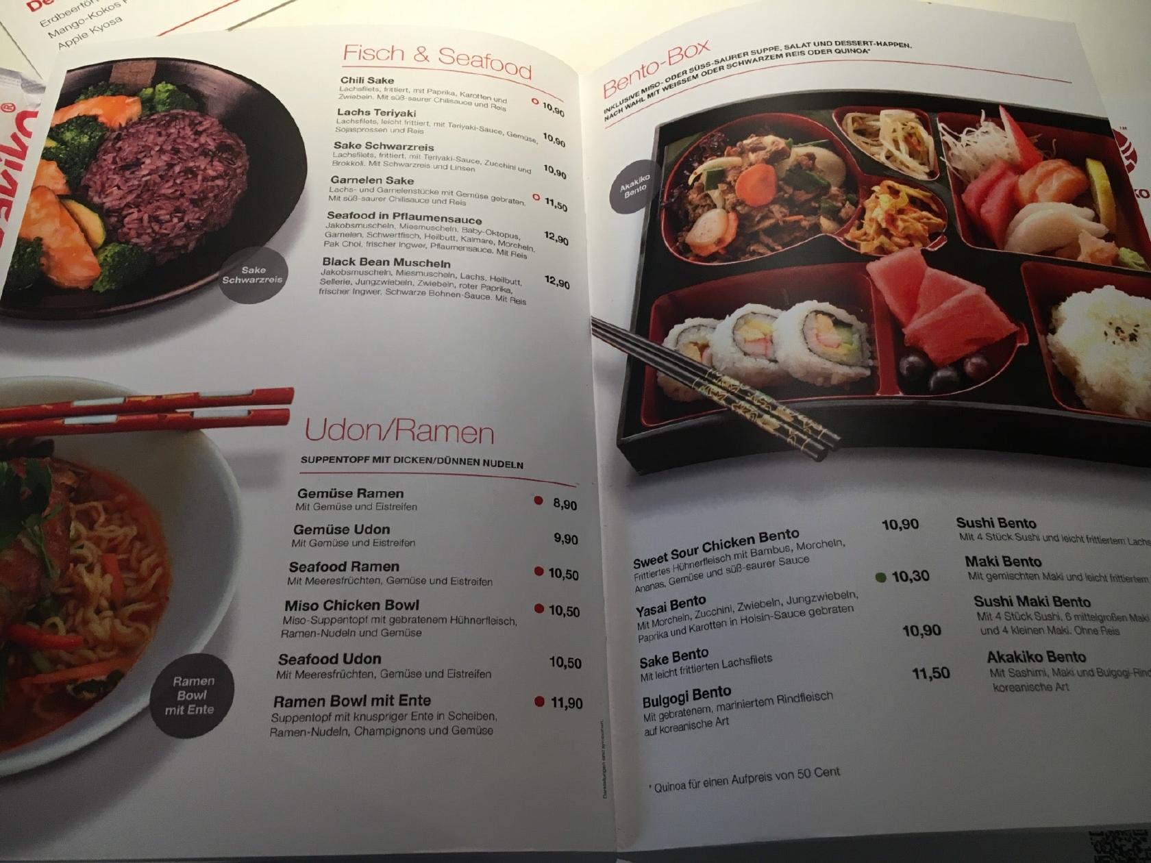 Speisekarte von Akakiko Sushi & Asian Fusion restaurant, Wien ...