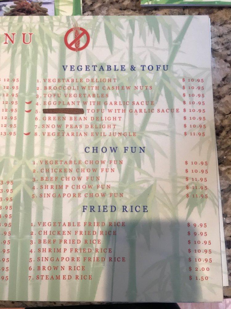 Menu at Asian Bistro restaurant, El Dorado Hills
