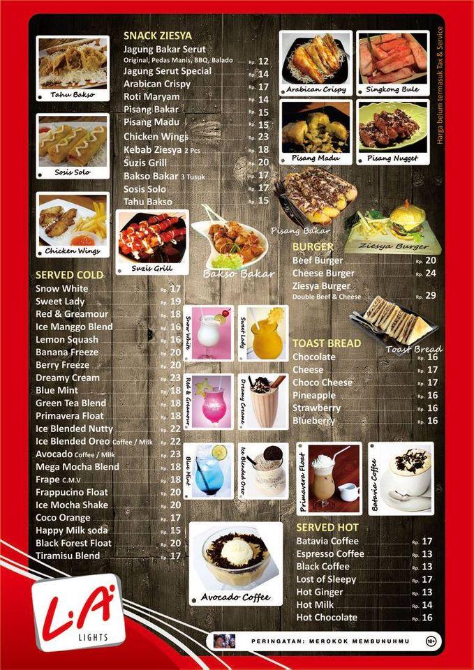 Menu at SAS Cafe N Resto, Surabaya, Jl. Bhaskara Sawah No.30