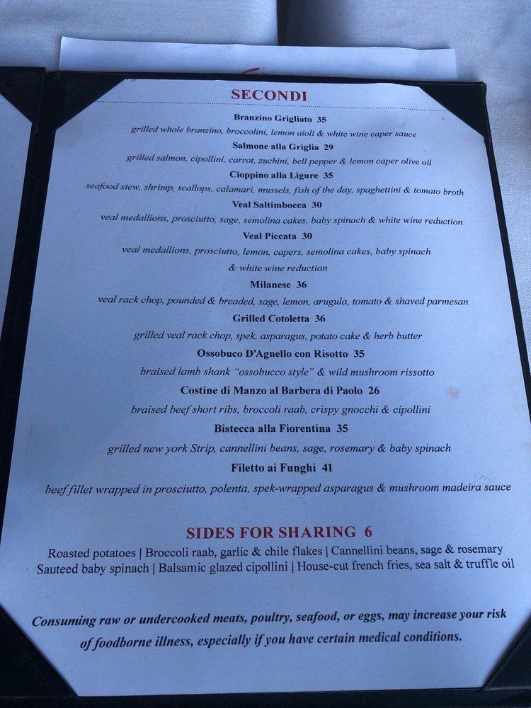 Menu at Tavolino Ristorante Italiano pizzeria, Tucson, E Skyline Dr