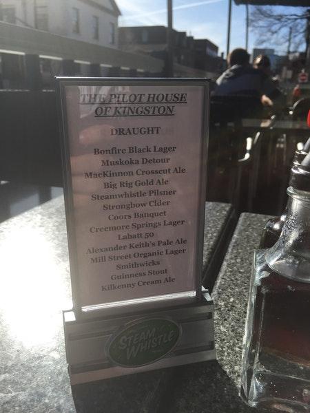 Menu at The Pilot House of Kingston pub & bar, Kingston