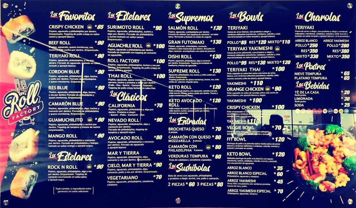 Carta del restaurante Roll factory Anáhuac, Mexicali, Calz Anáhuac 1299