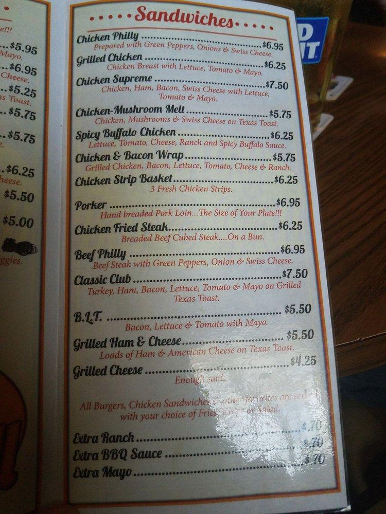 Menu at Country Bar & Grill, Plattsmouth, Gladys Dr