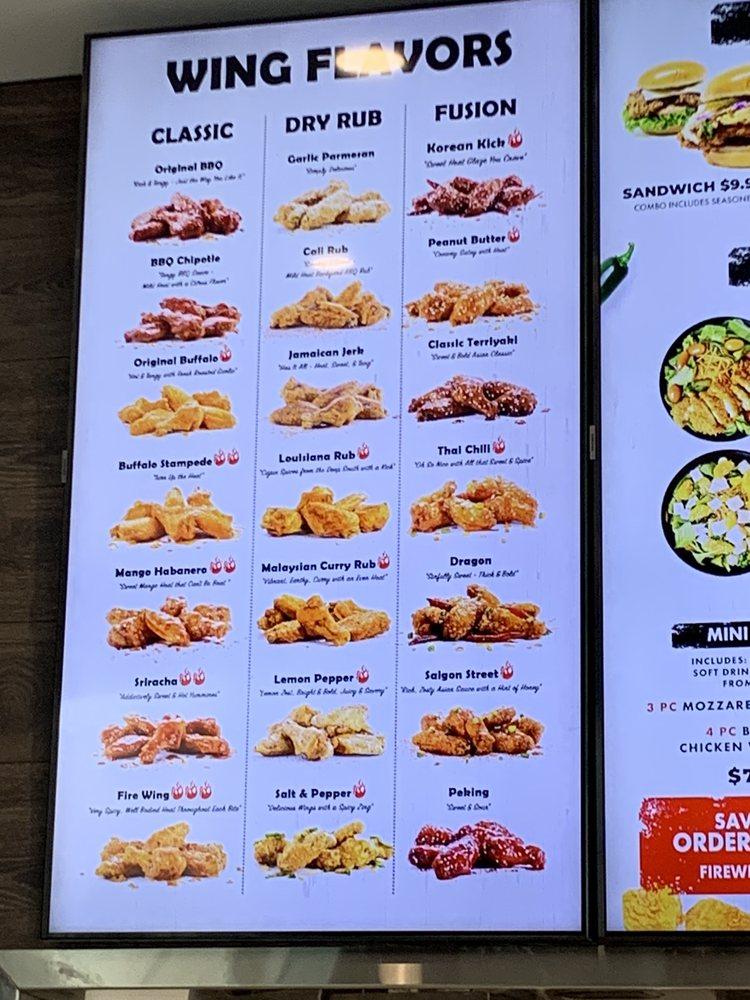 Menu at Fire Wings Long Beach 2nd & PCH restaurant, Long Beach