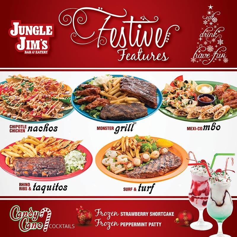Menu at Jungle Jim's Eatery pub & bar, Happy Valley-Goose Bay