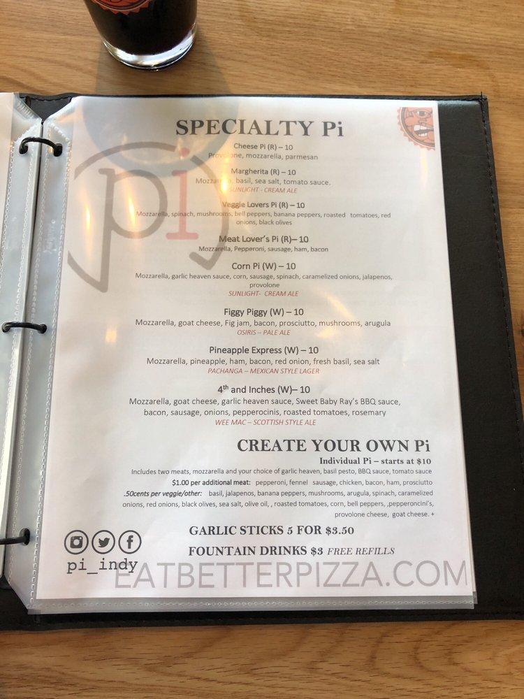 Menu at Sun King Carmel pub & bar, Carmel