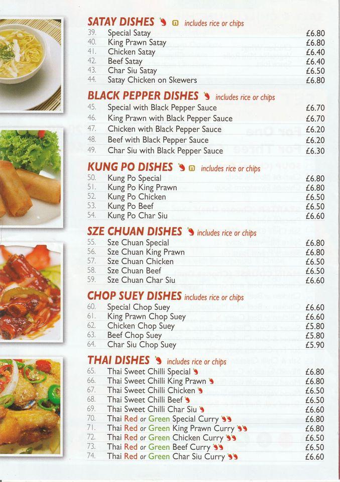 Menu at Golden Sands restaurant, Stevenston