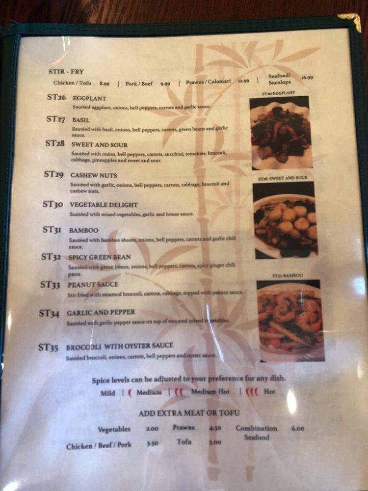 Menu at Thai Lao Cuisine restaurant, Fair Oaks