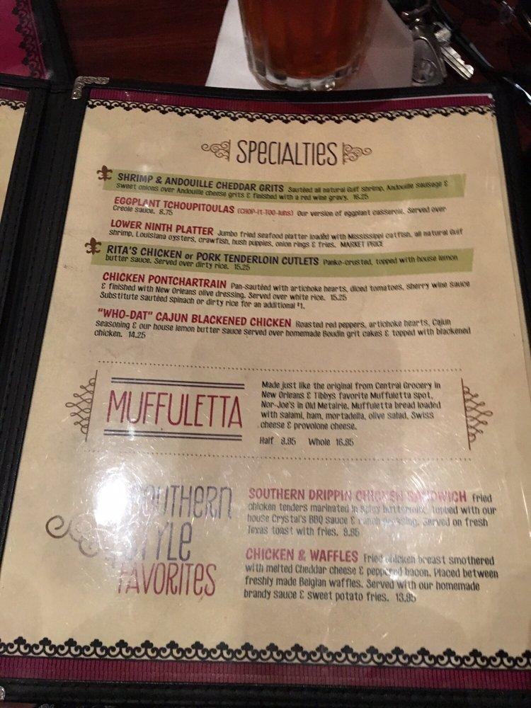 Carta del postres Tibby's New Orleans Kitchen, Brandon