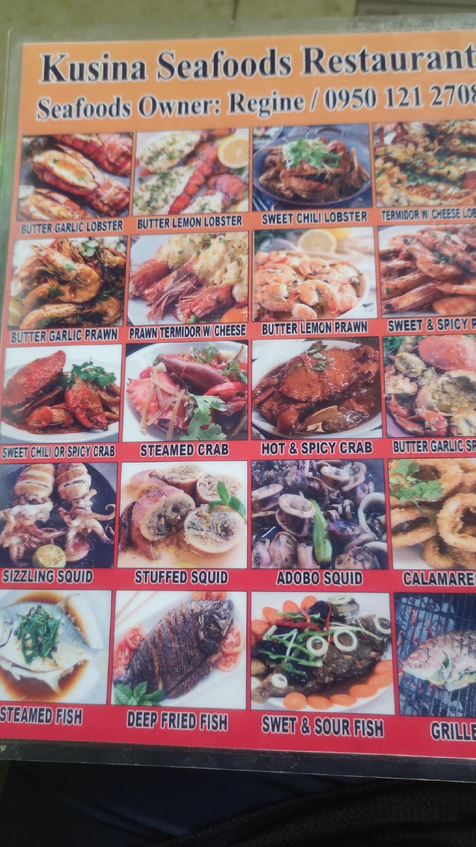 Carta de Kusina Seafoods Bar and Restaurnat, Malay